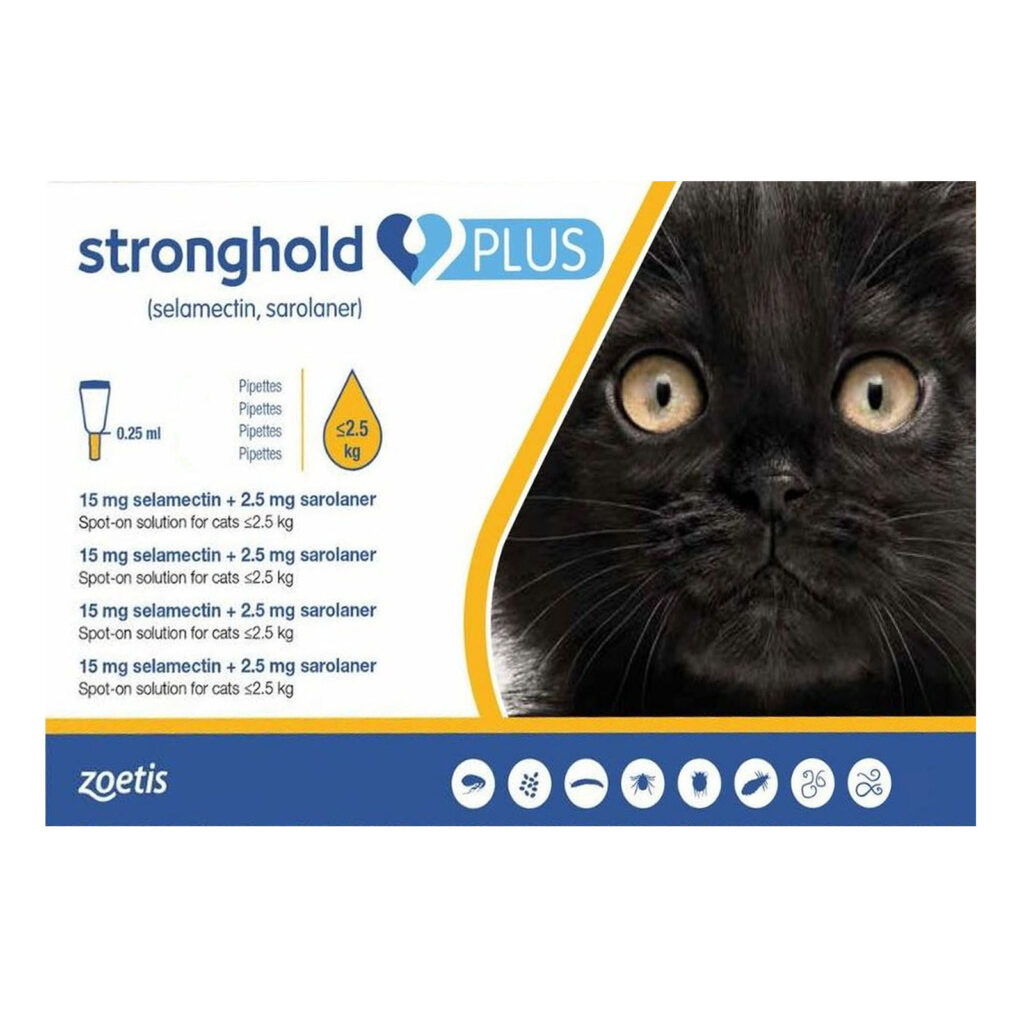"Stronghold Plus For Kittens And Small Cats Upto 5.5lbs (2.5kg) 6 Pack ...